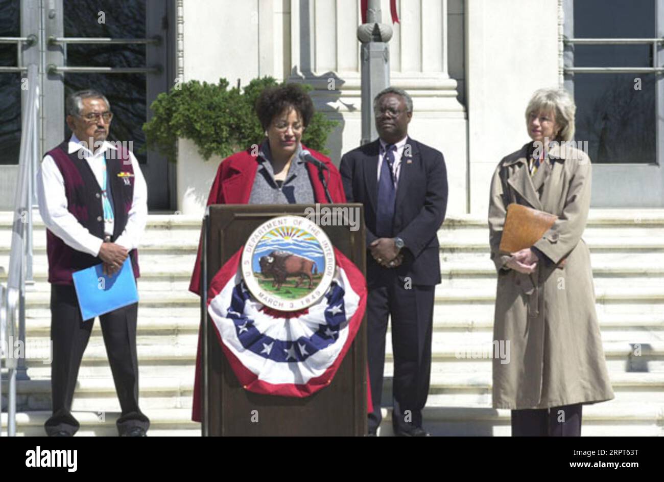 Office of Personnel Management Director Kay Coles James speaking at ...