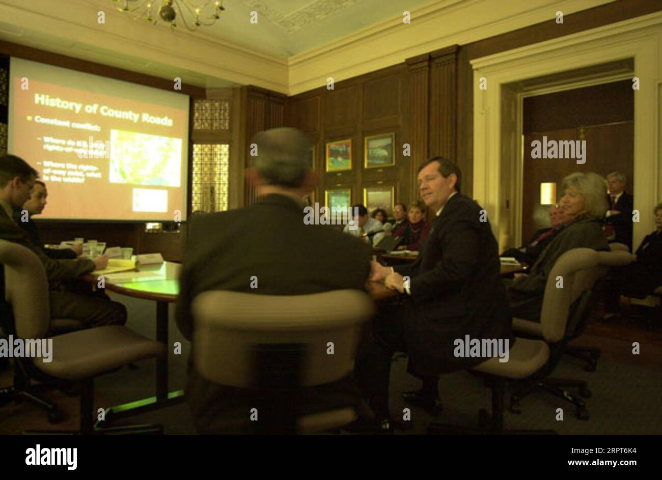Utah Governor Mike Leavitt, foreground second from left, and Secretary ...