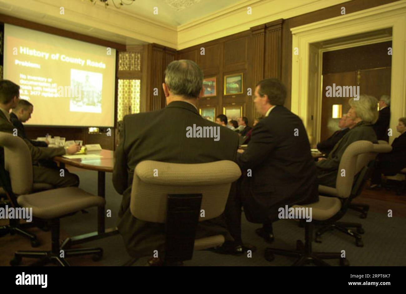 Utah Governor Mike Leavitt, foreground second from left, and Secretary ...