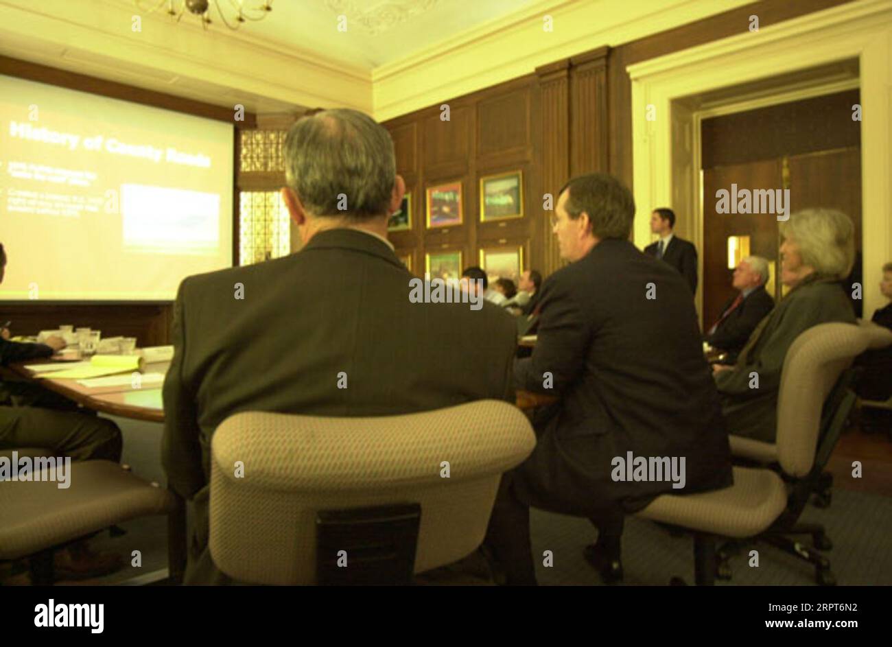 Utah Governor Mike Leavitt, foreground second from left, and Secretary ...