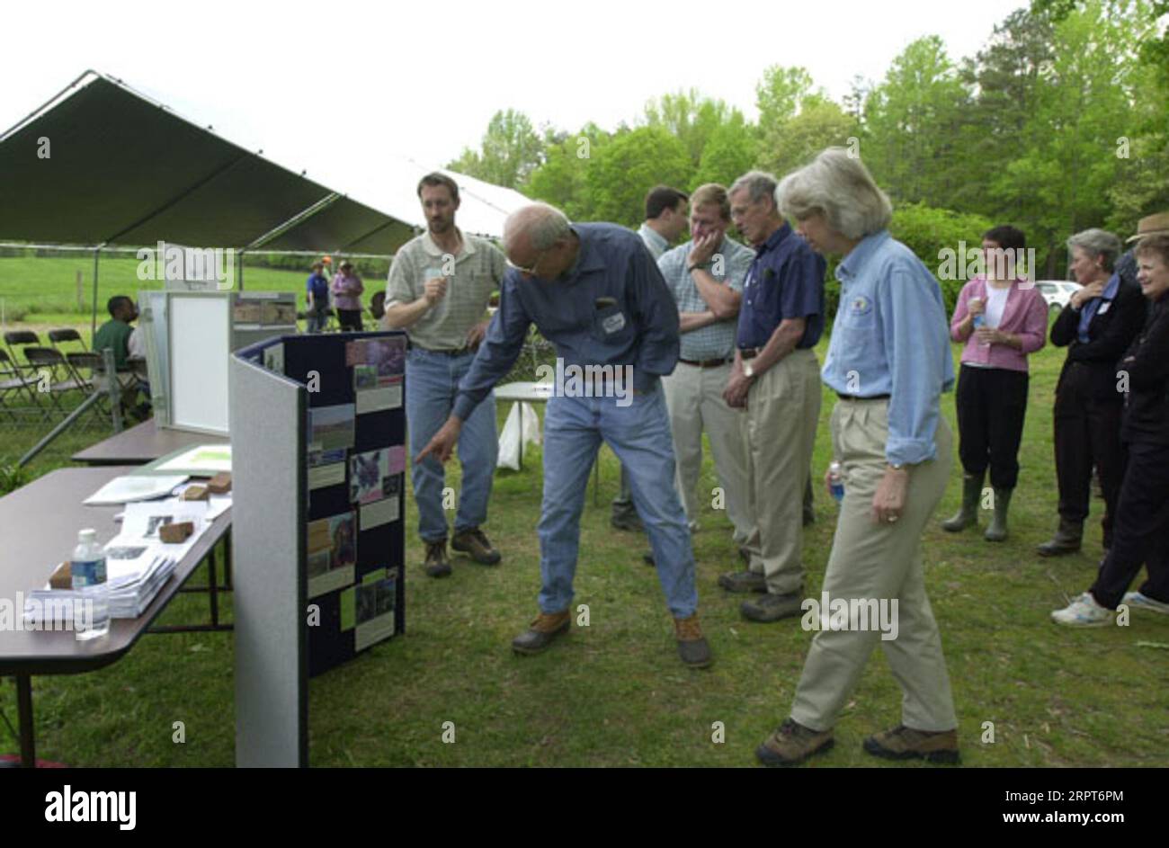 Secretary Gale Norton, far right, examining Triangle Land Conservancy ...