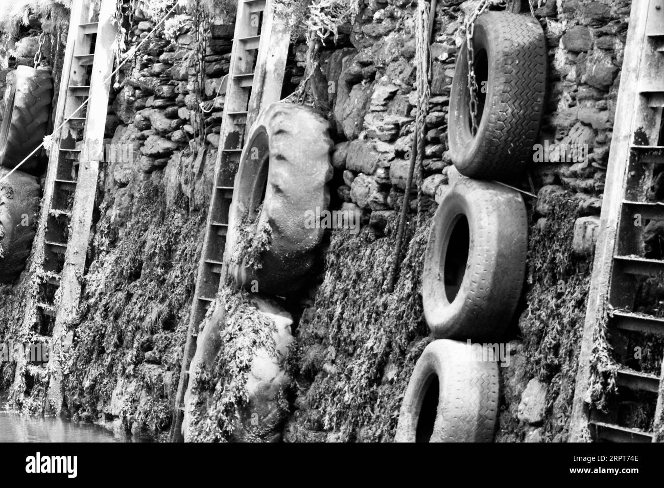 Quayside ladders Black and White Stock Photos & Images - Alamy