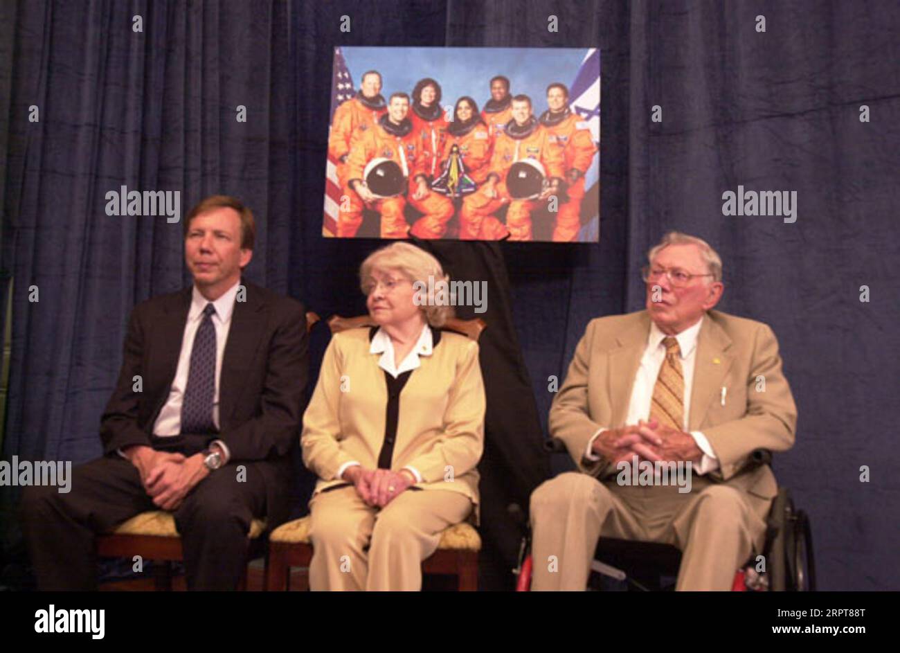 Family of the late astronaut David Brown, including, left to right ...
