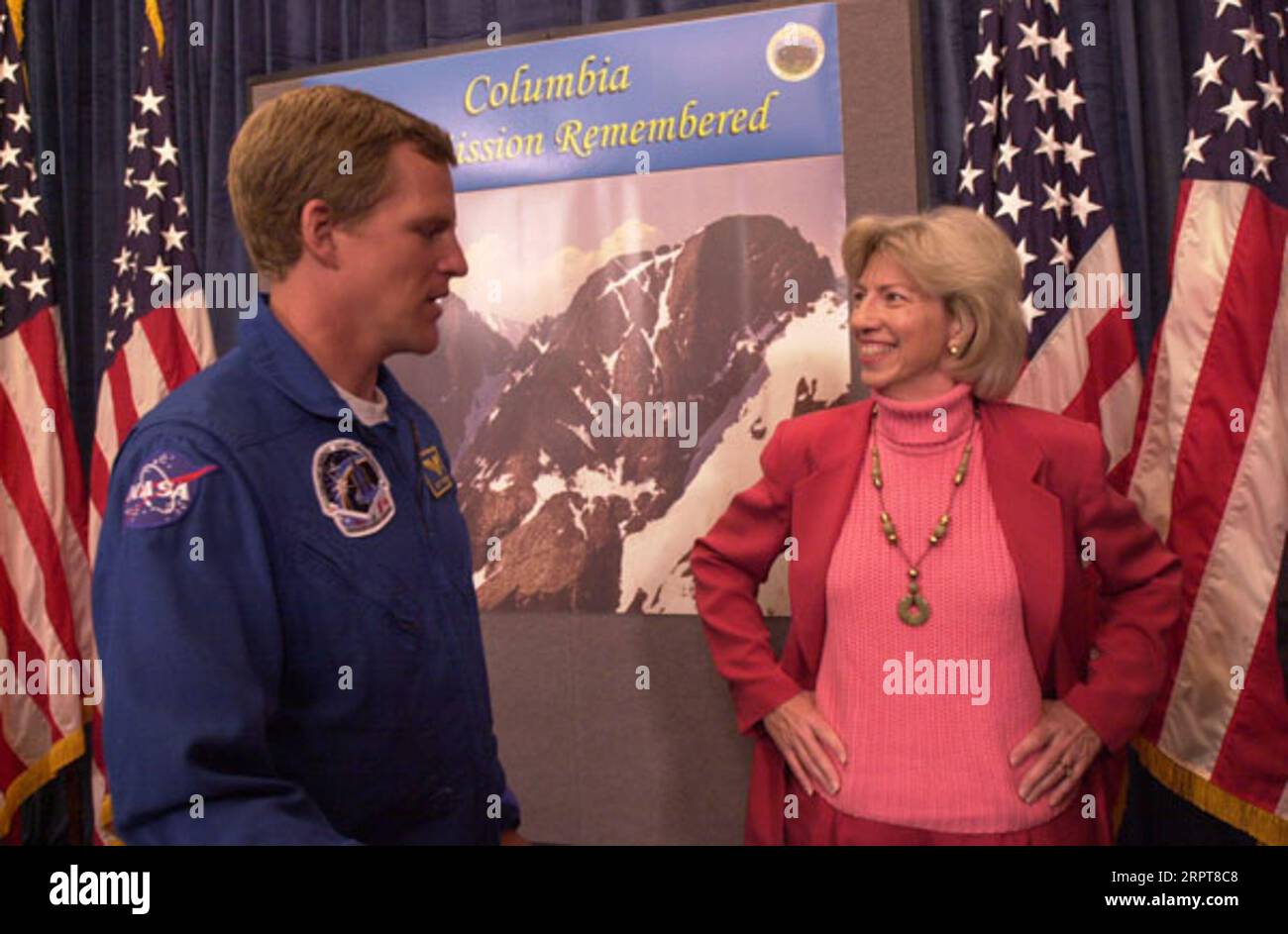 Astronaut Scott Parazynski, left, veteran of four space shuttle ...