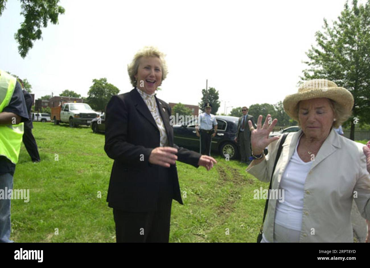 National Park Service Director Fran Mainella, left, with Ethel Kennedy ...