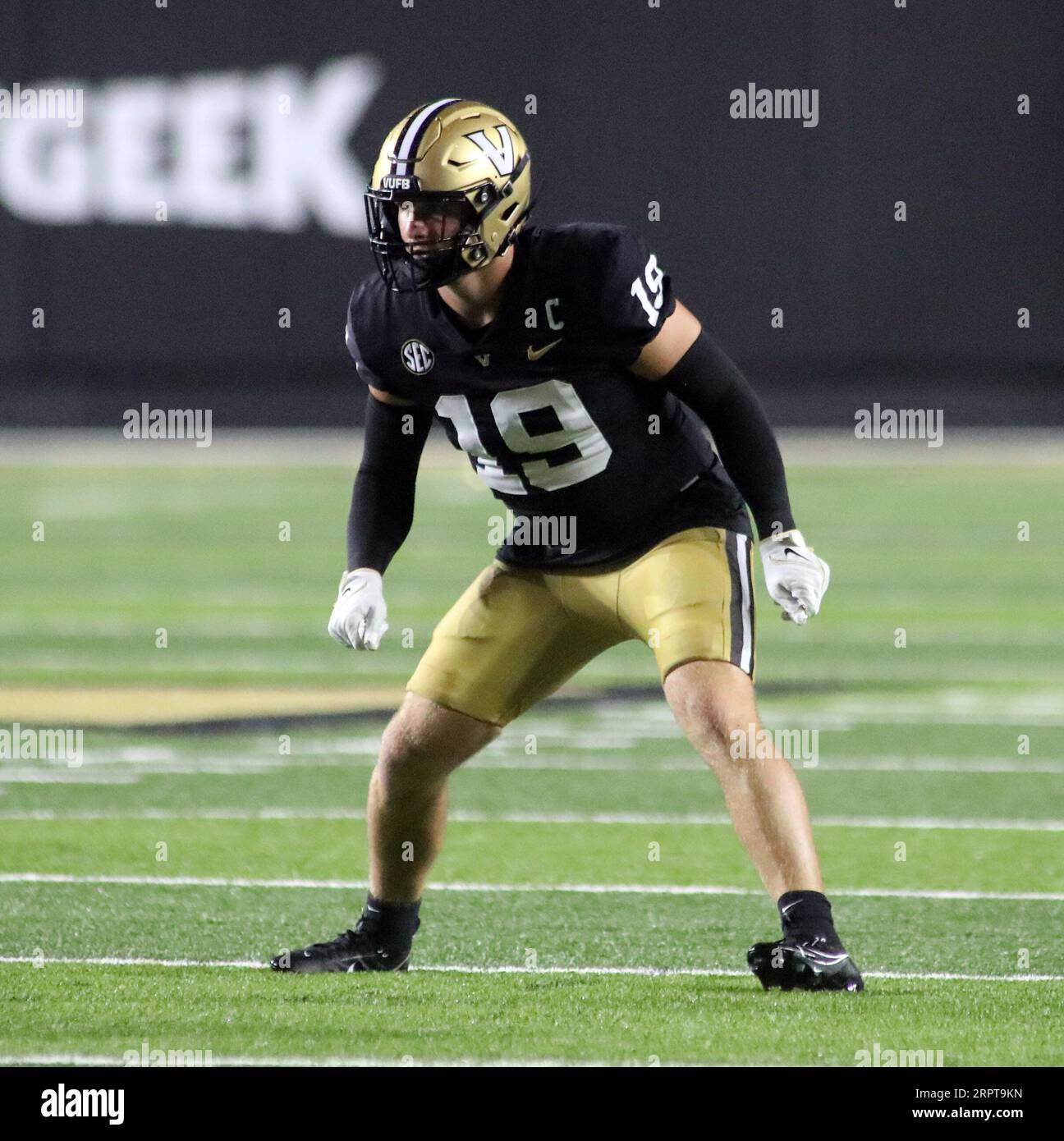 August 26, 2023 - Vanderbilt Commodores linebacker Kane Patterson #19 ...