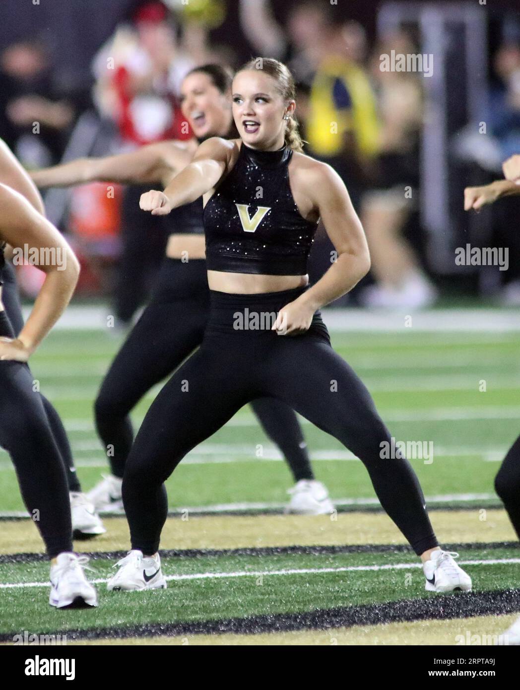 August 26, 2023 - A Commodore dancer performs during a game between the ...