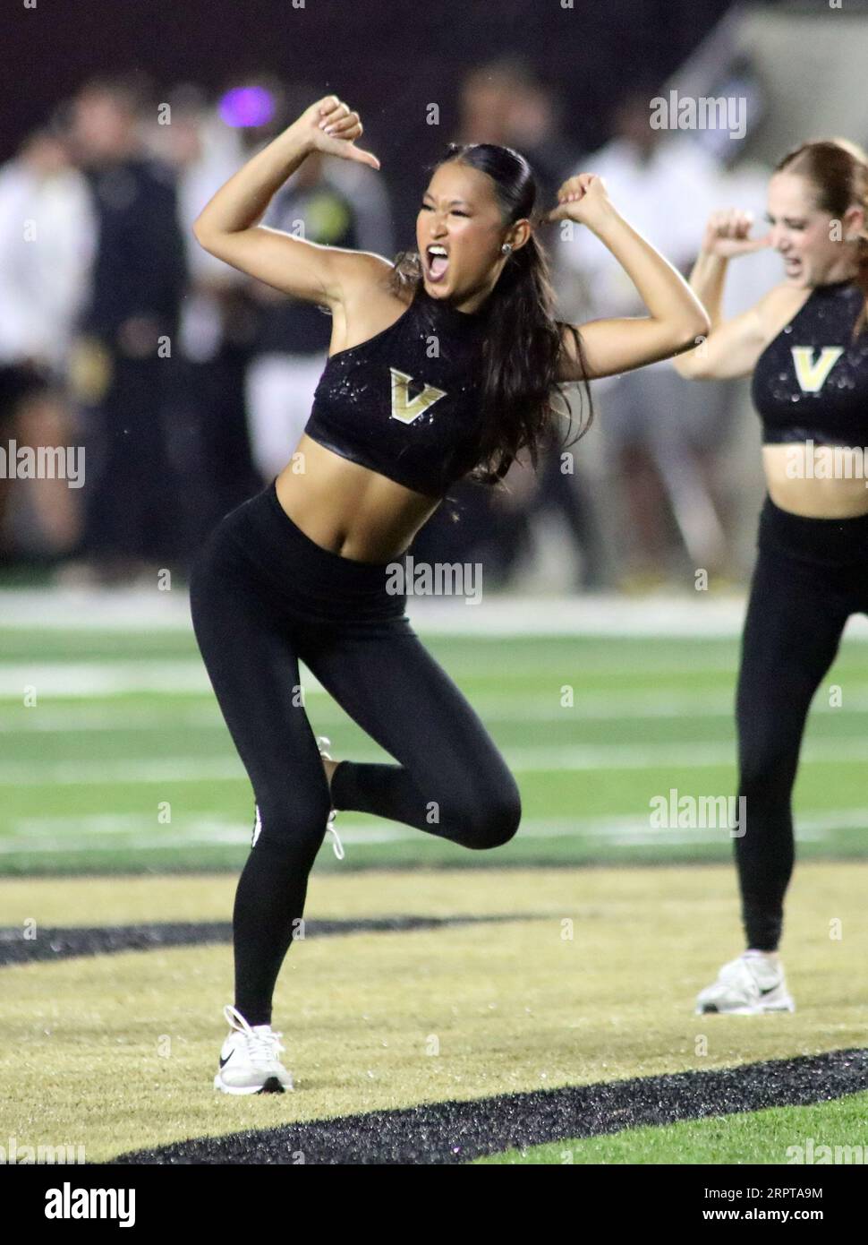 August 26, 2023 - A Commodore dancer performs during a game between the ...