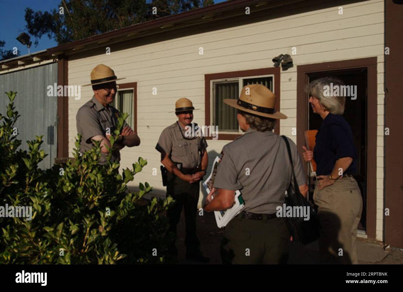 Secretary Gale Norton, far right, and National Park Service Director ...