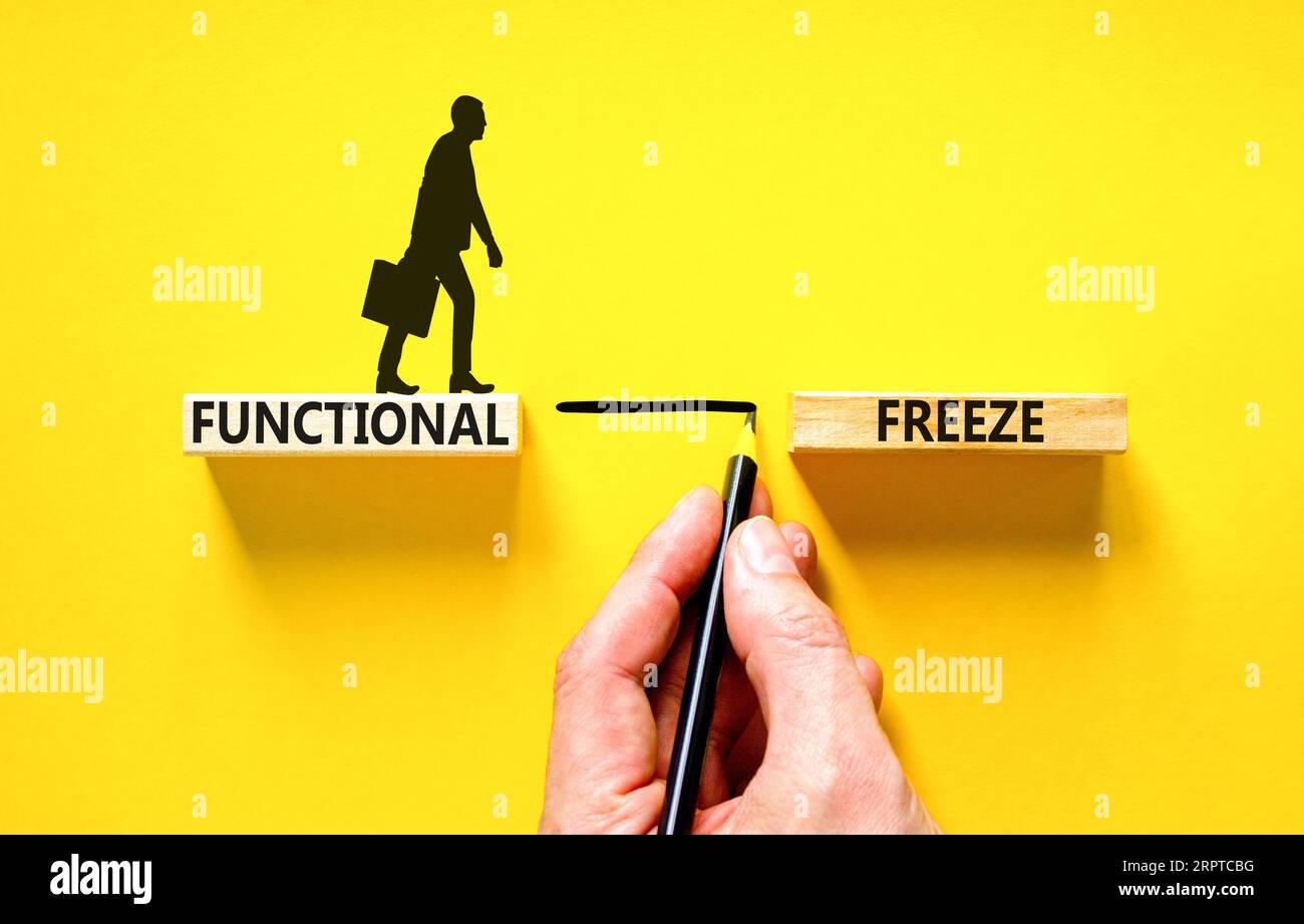 Functional freeze symbol. Concept words Functional freeze on beautiful ...