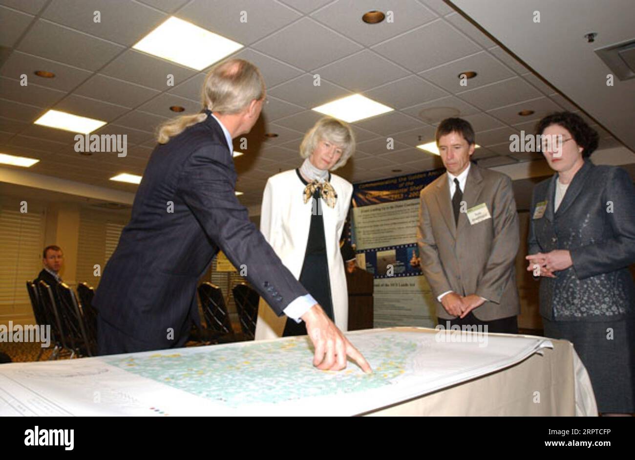 Secretary Gale Norton, second from left, with Minerals Management ...