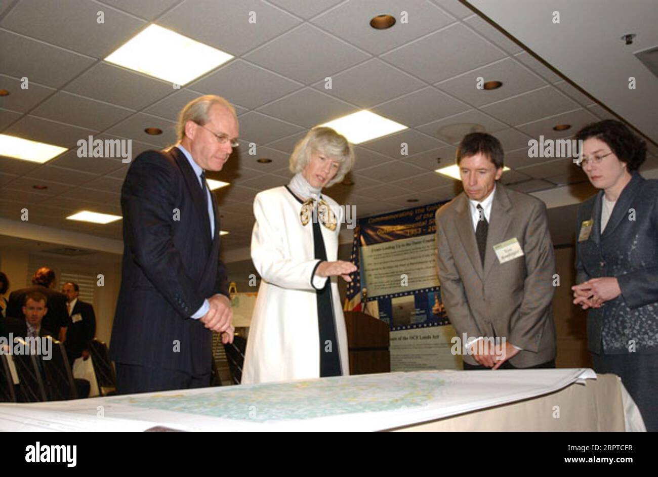 Secretary Gale Norton, second from left, with Minerals Management ...