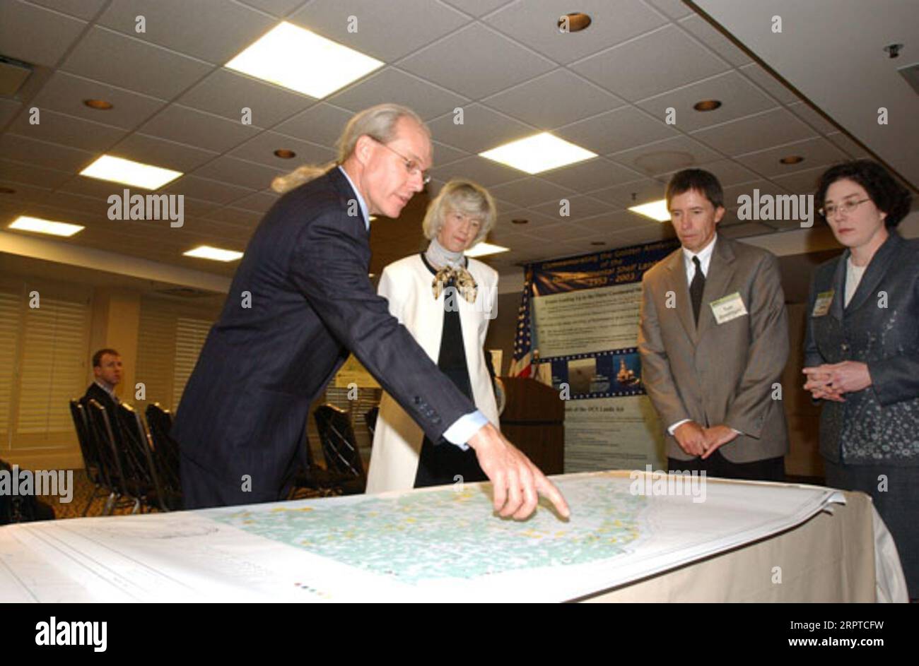 Secretary Gale Norton, second from left, with Minerals Management ...