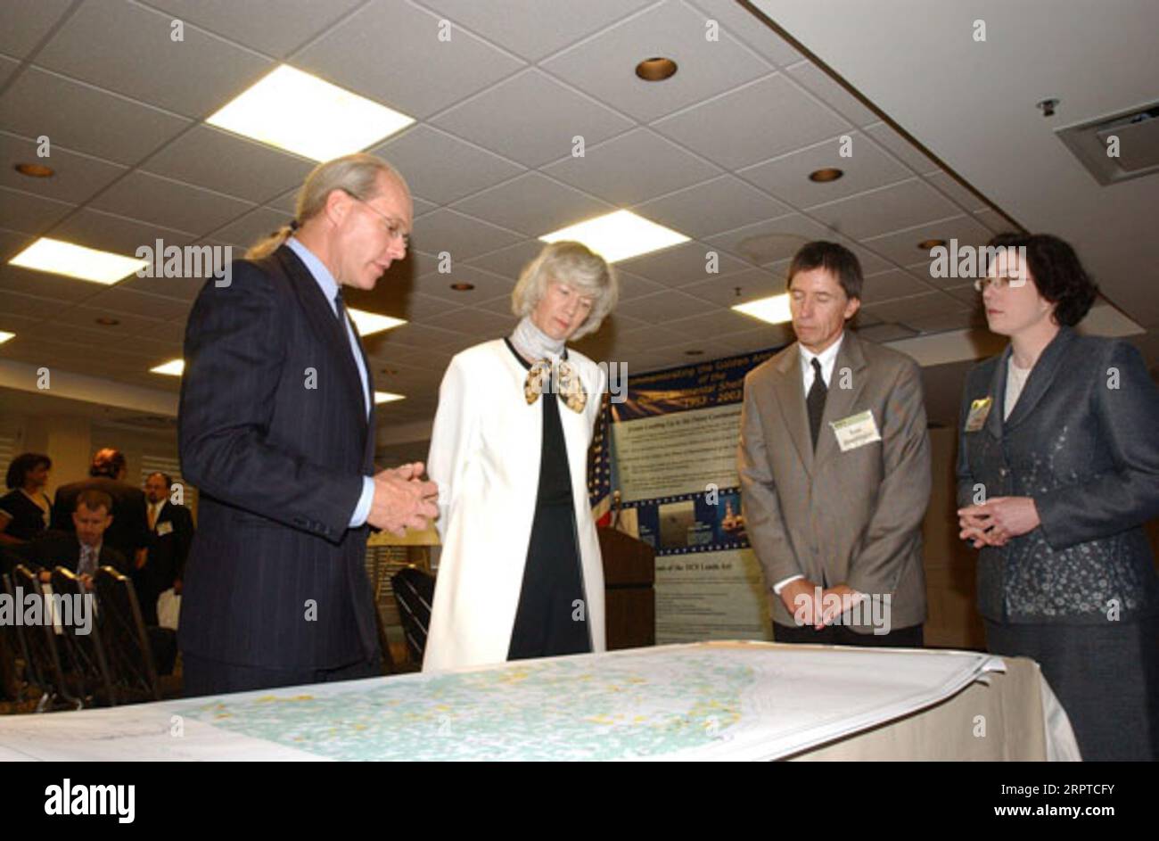 Secretary Gale Norton, second from left, with Minerals Management ...
