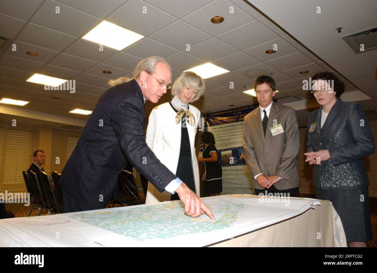 Secretary Gale Norton, second from left, with Minerals Management ...