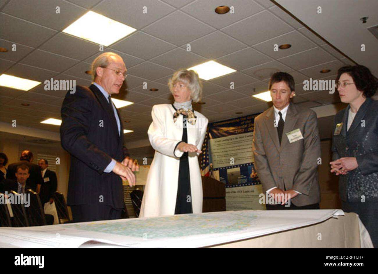 Secretary Gale Norton, second from left, with Minerals Management ...