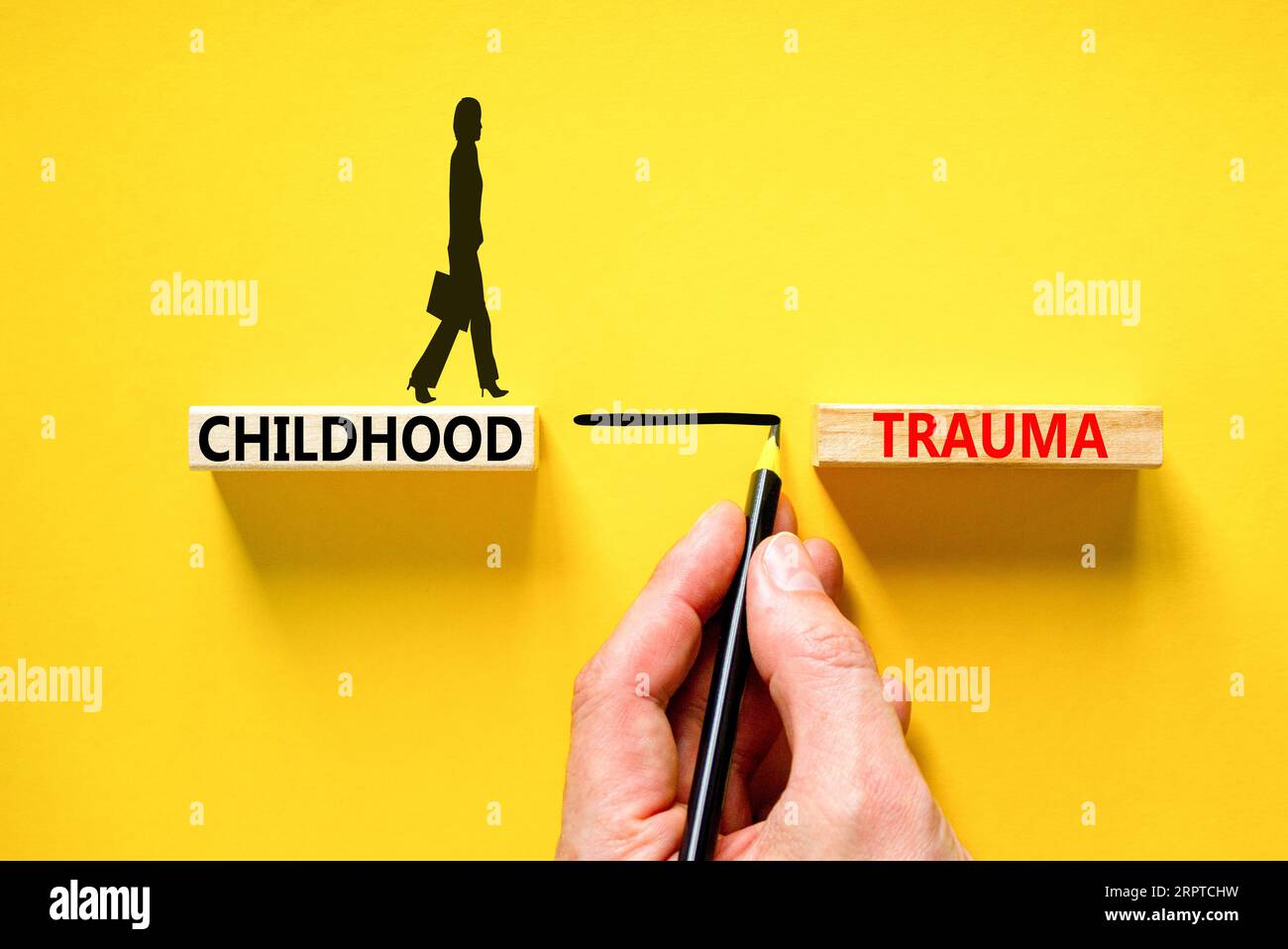 Childhood trauma symbol. Concept words Childhood trauma on beautiful ...