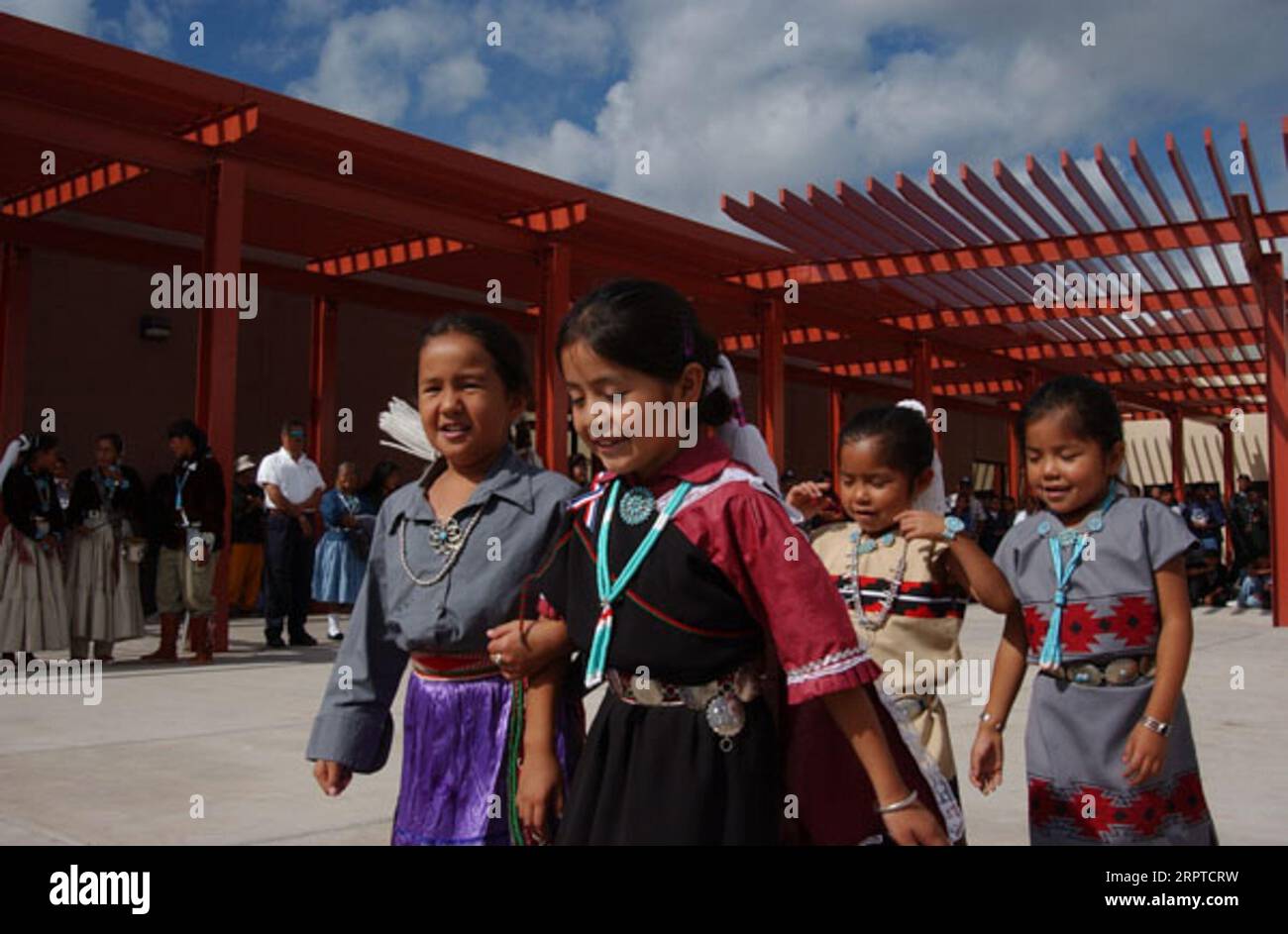 Navajo participants in dedication ceremonies at the newly opened Baca ...