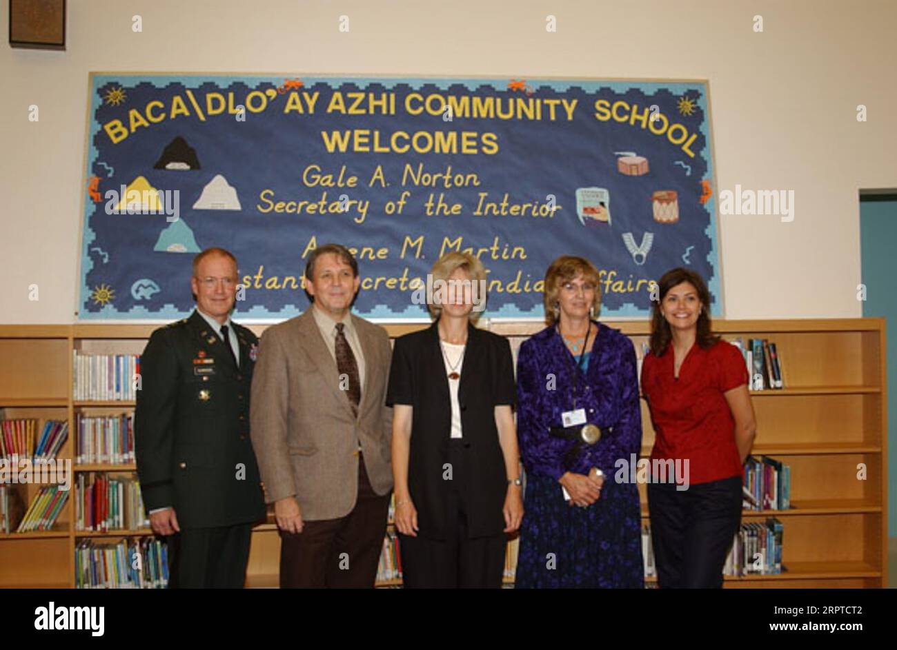 Secretary Gale Norton, third from left, and Acting Assistant Secretary ...