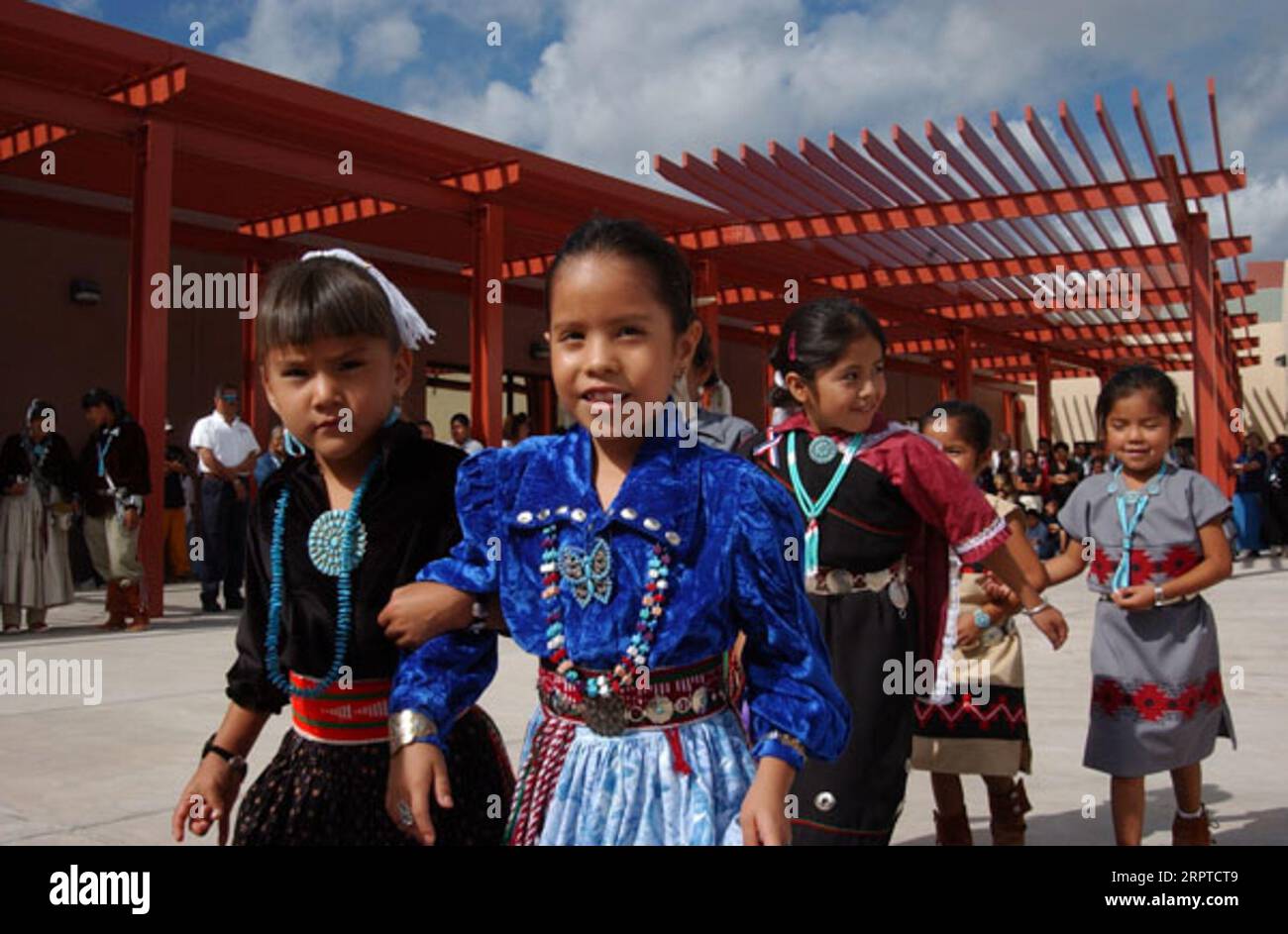 Navajo participants in dedication ceremonies at the newly opened Baca ...