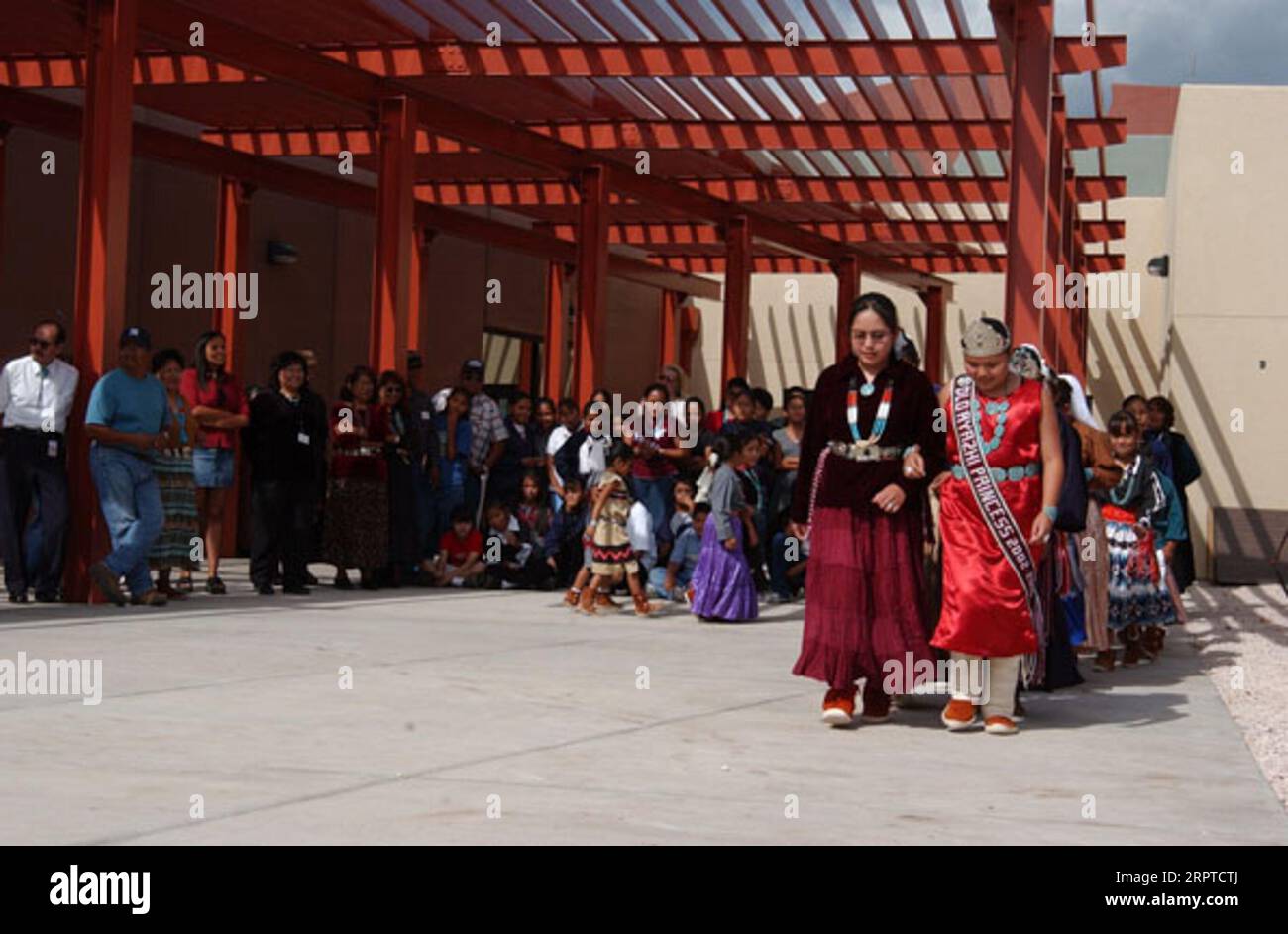 Navajo participants in dedication ceremonies at the newly opened Baca ...