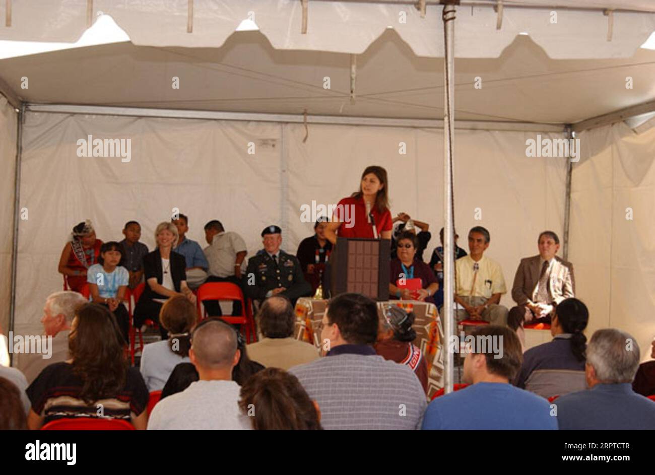 Acting Assistant Secretary for Indian Affairs, Aurene Martin, speaking ...