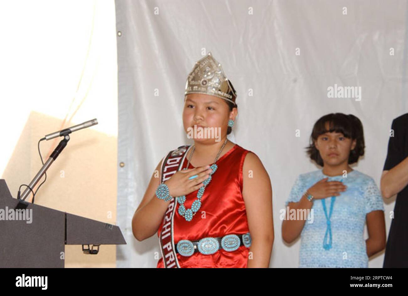 Navajo participants in dedication ceremonies at the newly opened Baca ...