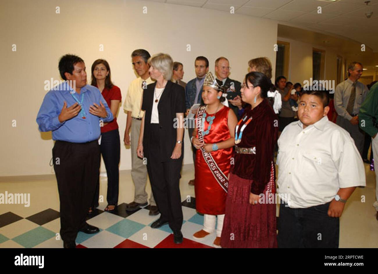 Acting Assistant Secretary for Indian Affairs, Aurene Martin, rear far ...