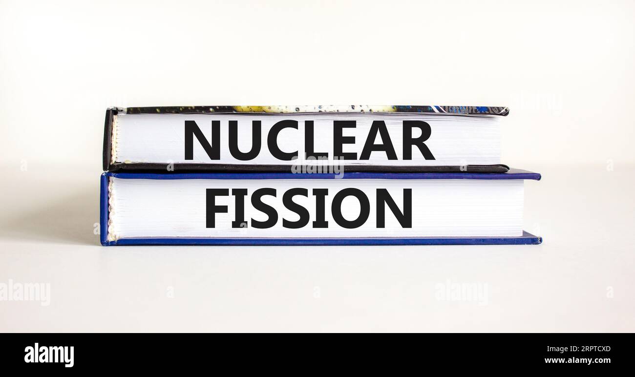 Nuclear fission symbol. Concept words Nuclear fission on beautiful ...