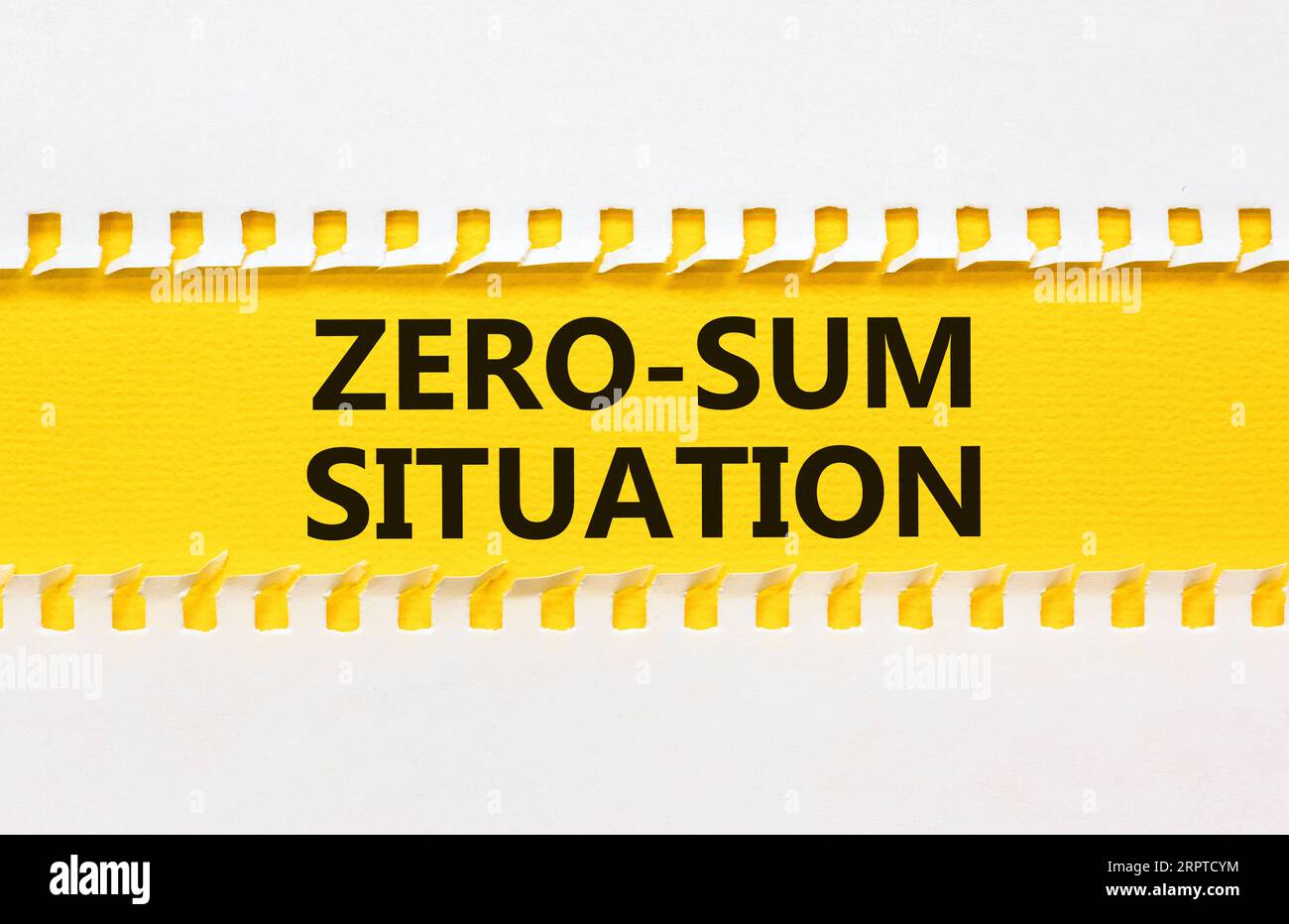 Zero-sum situation symbol. Concept words Zero-sum situation on ...