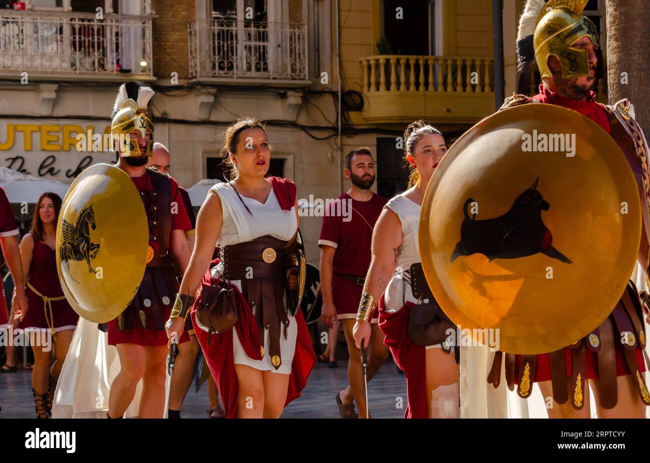 CARTAGENA, SPAIN - 23 SEPTEMBER 2022 Carthaginians and Romans historic ...
