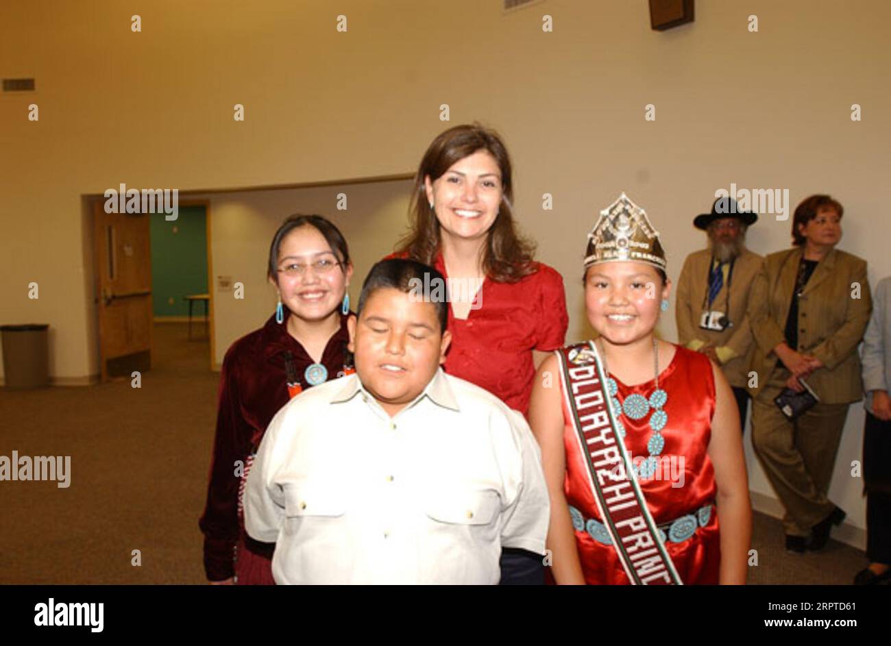 Acting Assistant Secretary for Indian Affairs Aurene Martin, rear, with ...