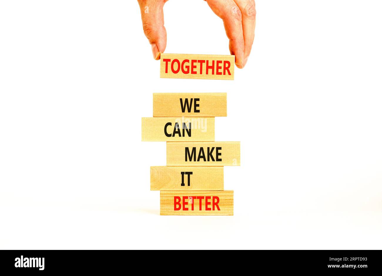 Together make better symbol. Concept words Together we can make it ...