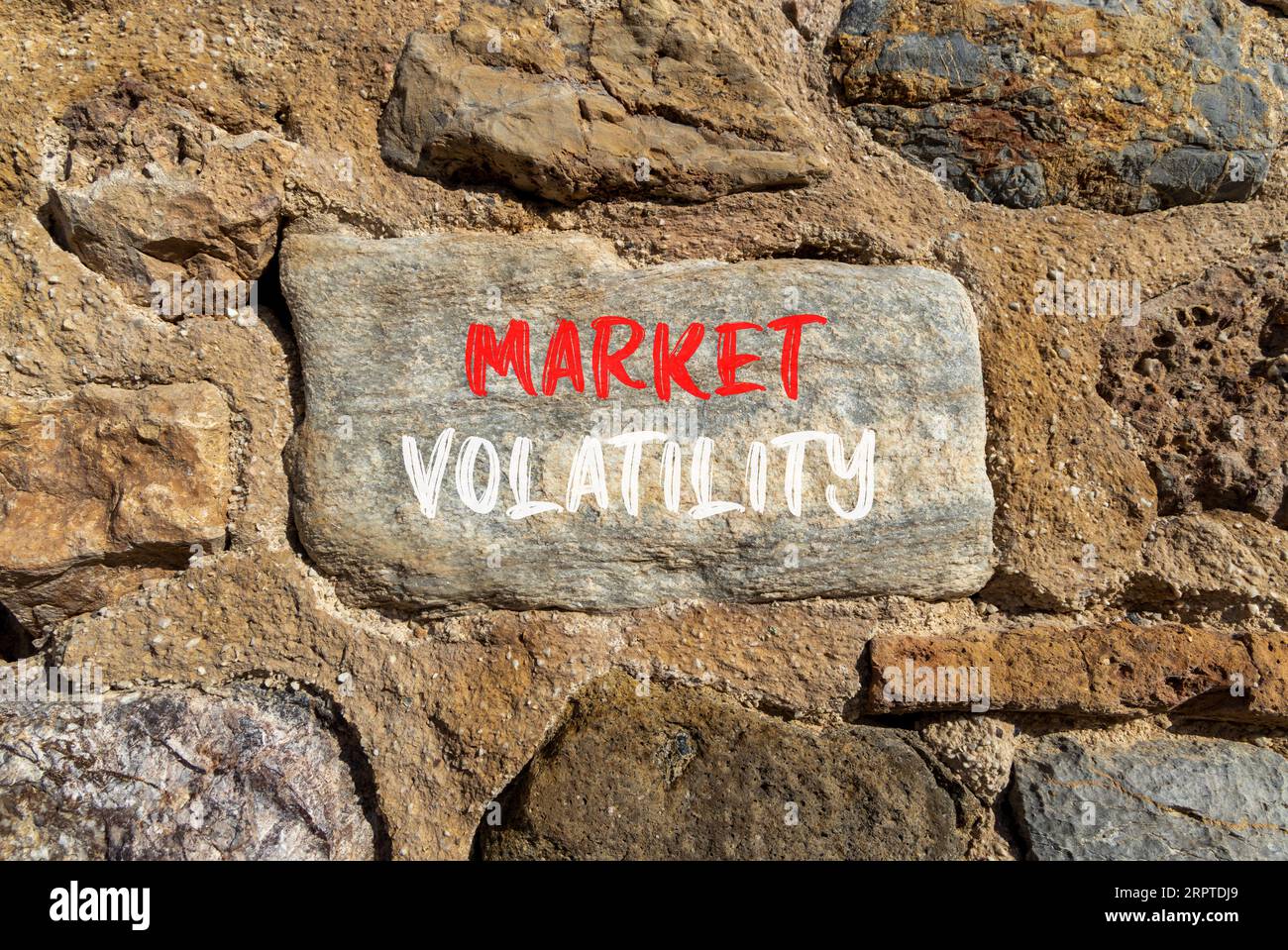 Market volatility symbol. Concept words Market volatility on beautiful ...