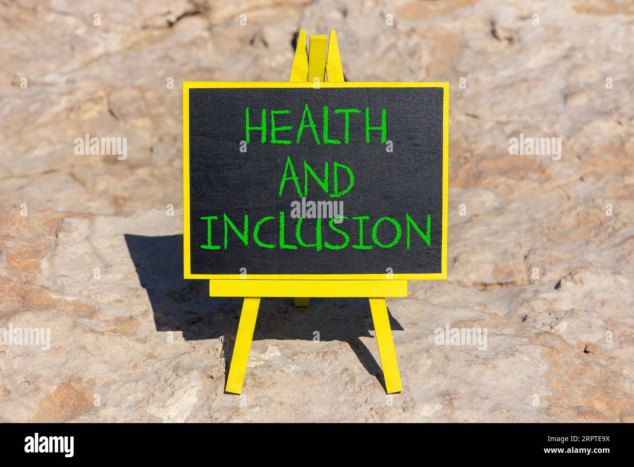 Health and inclusion symbol. Concept words Health and inclusion on ...