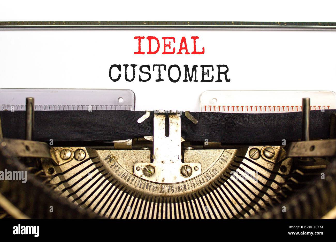 Ideal customer symbol. Concept words Ideal customer typed on beautiful ...