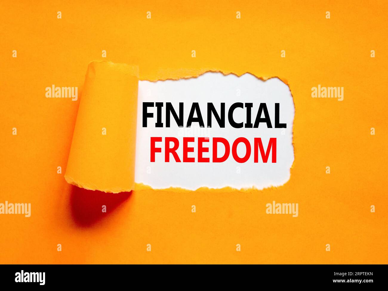 Financial freedom symbol. Concept words Financial freedom on beautiful ...