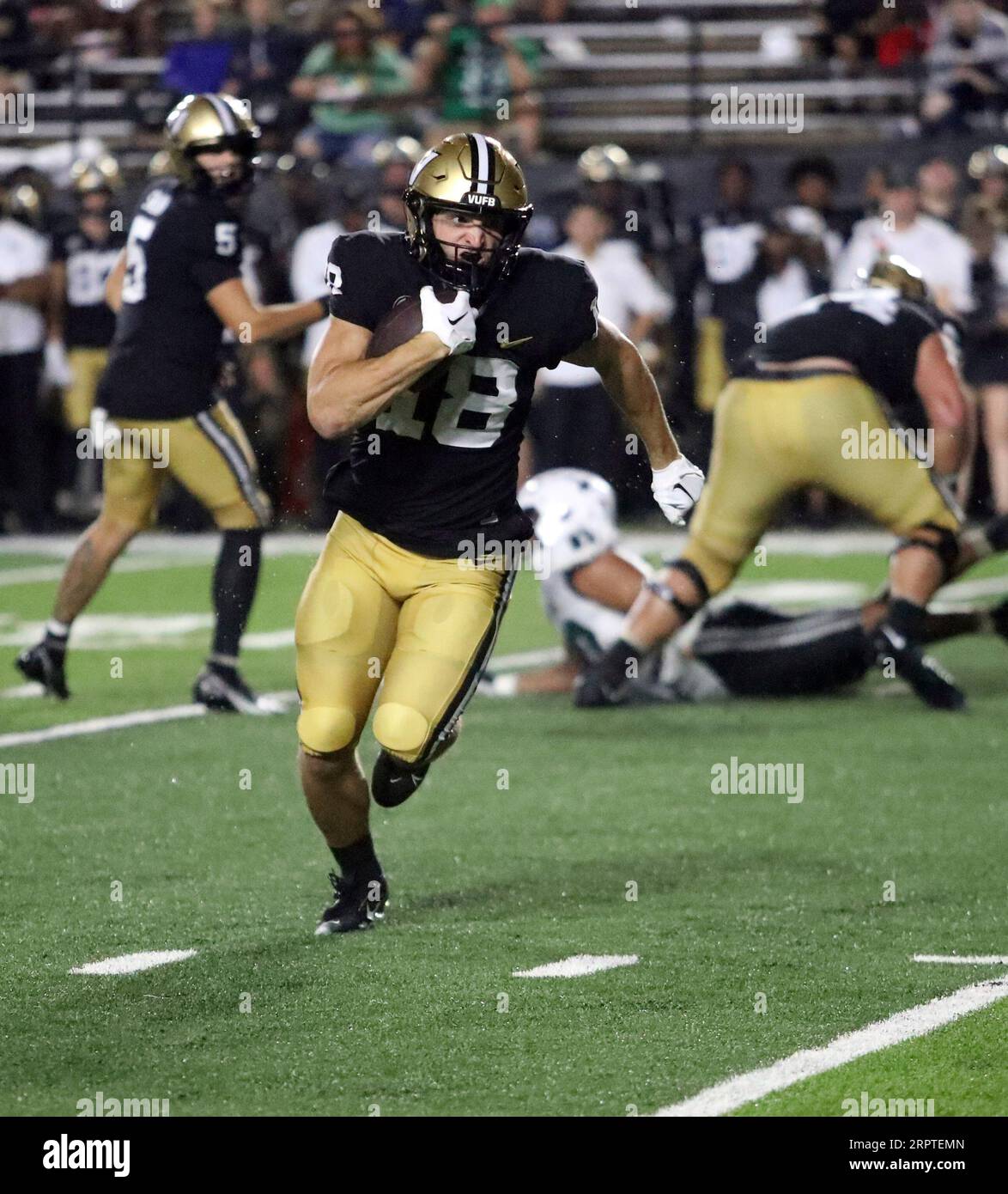 August 26, 2023 - Vanderbilt Commodores tight end Logan Kyle #18 runs ...