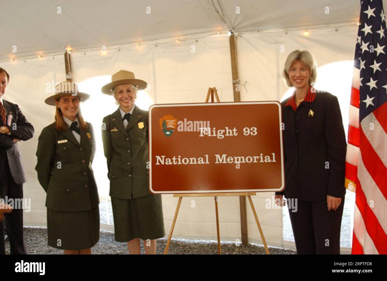 National Park Service's Joanne Hanley and Marie Rust, and Secretary ...