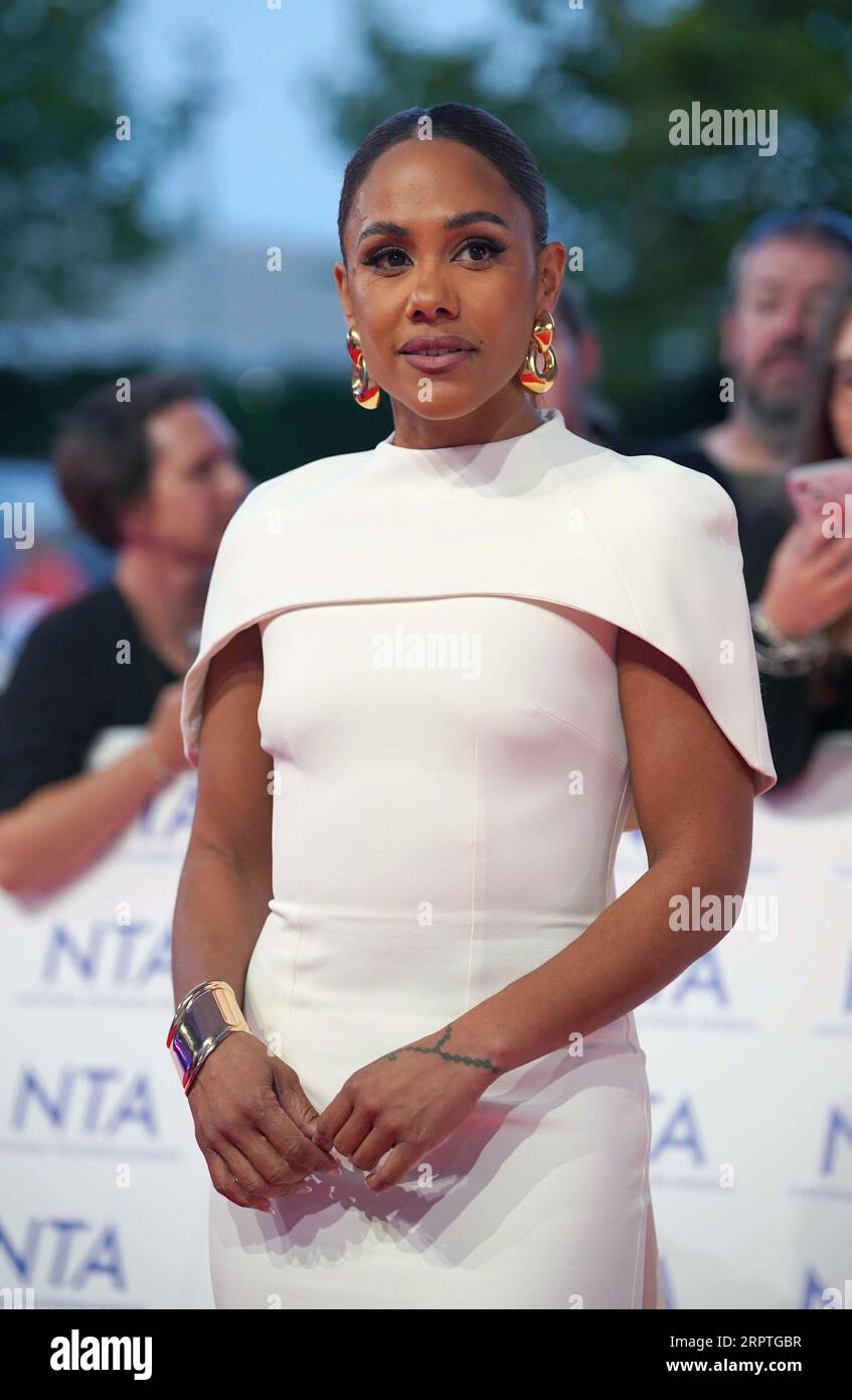 Alex Scott arrives for the National Television Awards at the O2 Arena ...