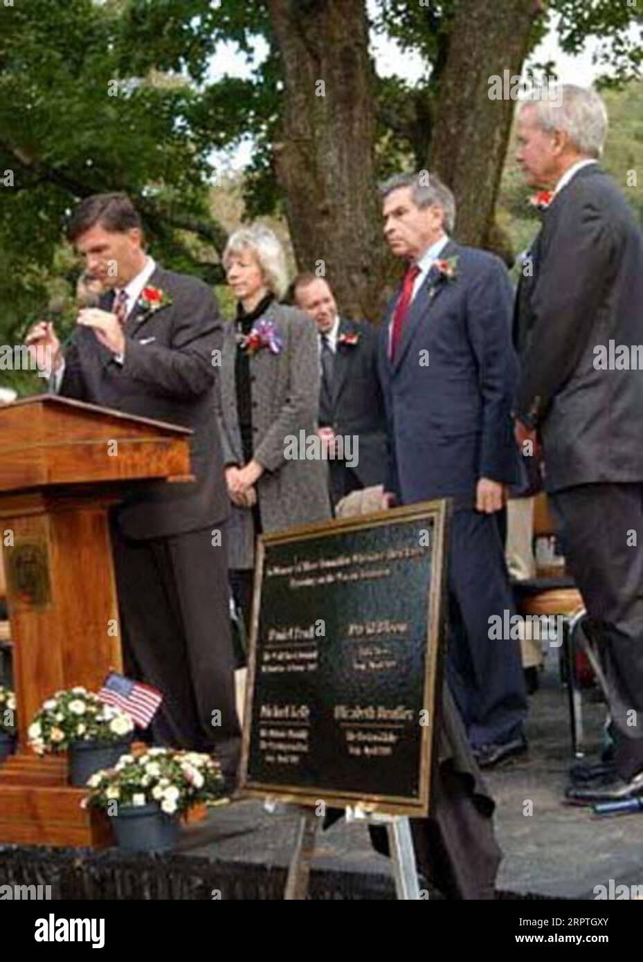 Maryland Governor Bob Ehrlich, Interior Secretary Gale Norton, Deputy ...