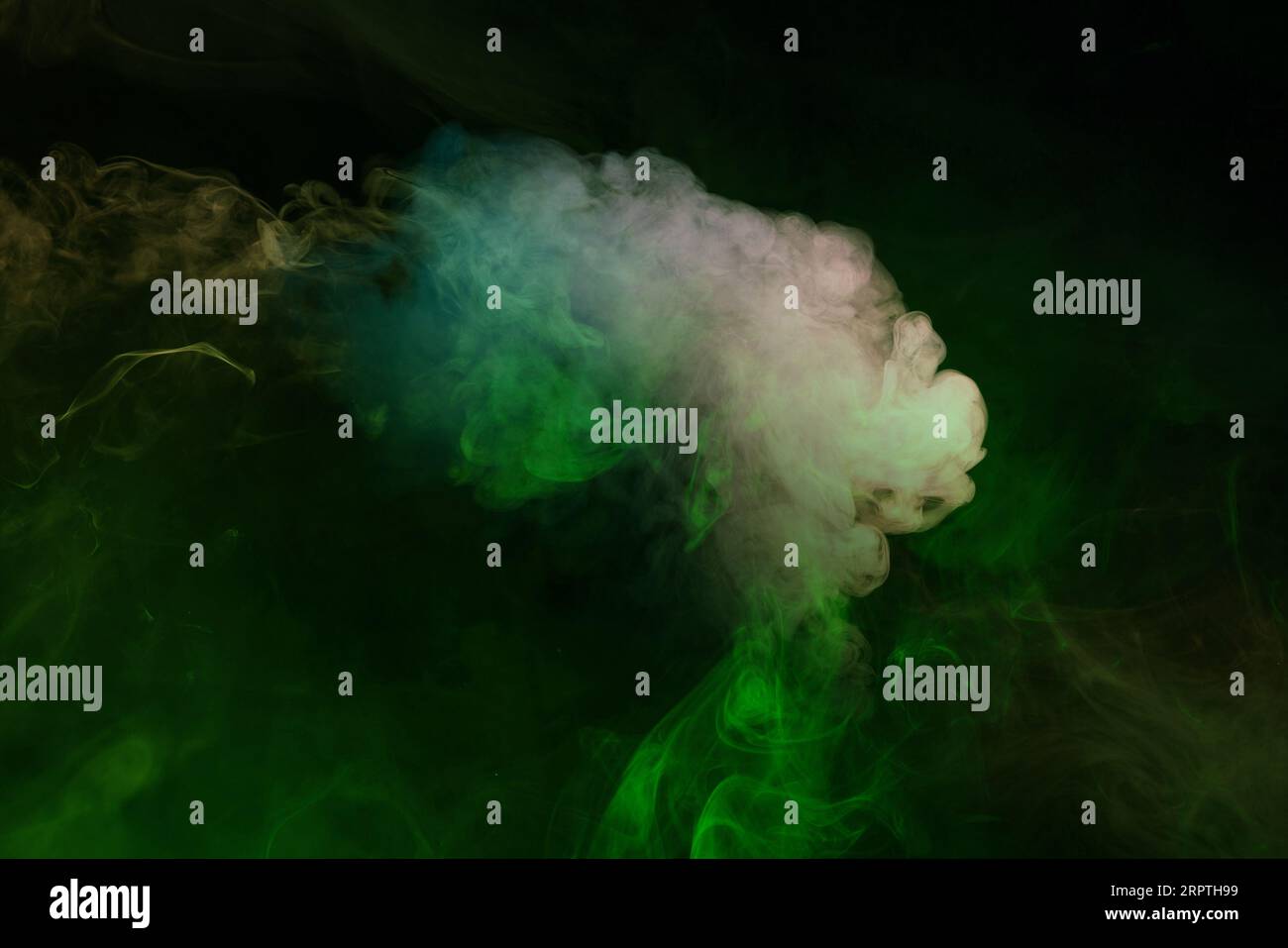 Blue and pink steam on a black background. Copy space Stock Photo - Alamy