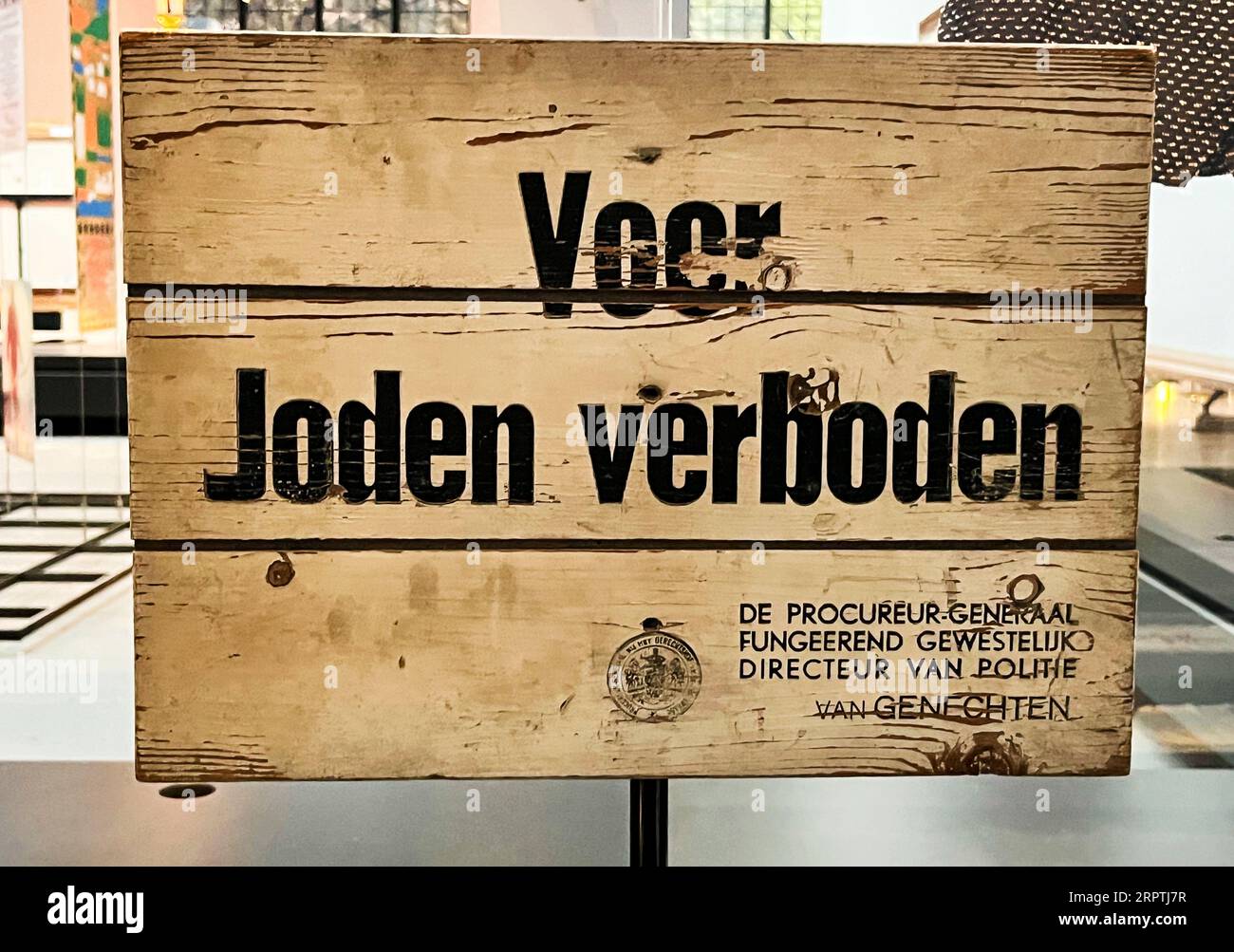 Amsterdam, Netherlands. August 6, 2023. Symbols of the persecution of ...