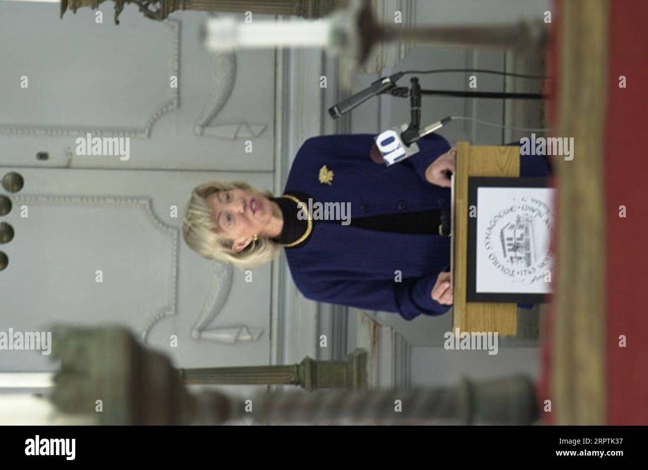 Secretary Gale Norton speaking at Touro Synagogue, Newport, Rhode ...