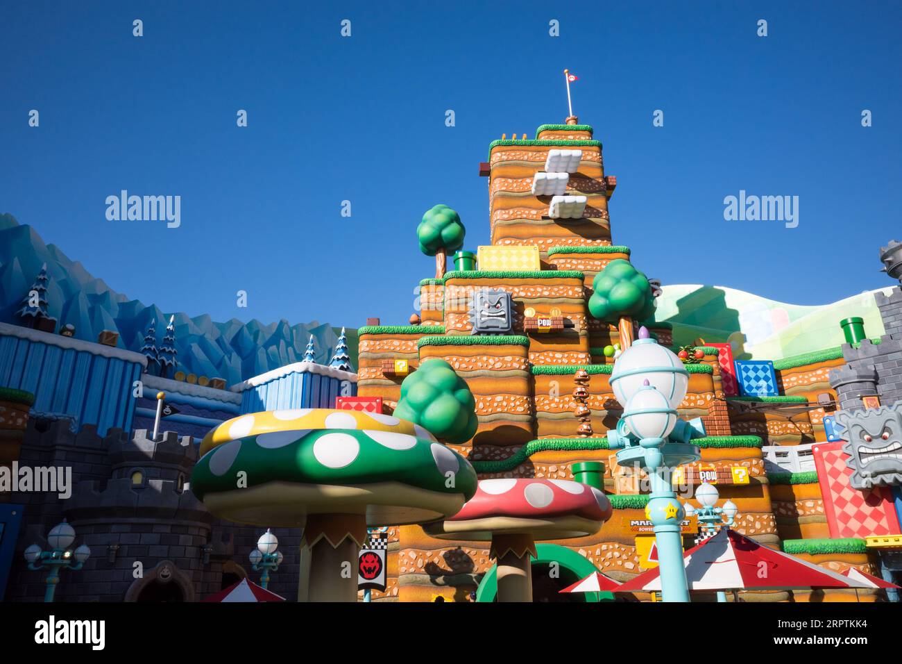 Los Angeles, USA. Aug 25, 2023. Universal Studios Super Mario World in Hollywood Stock Photo - Alamy