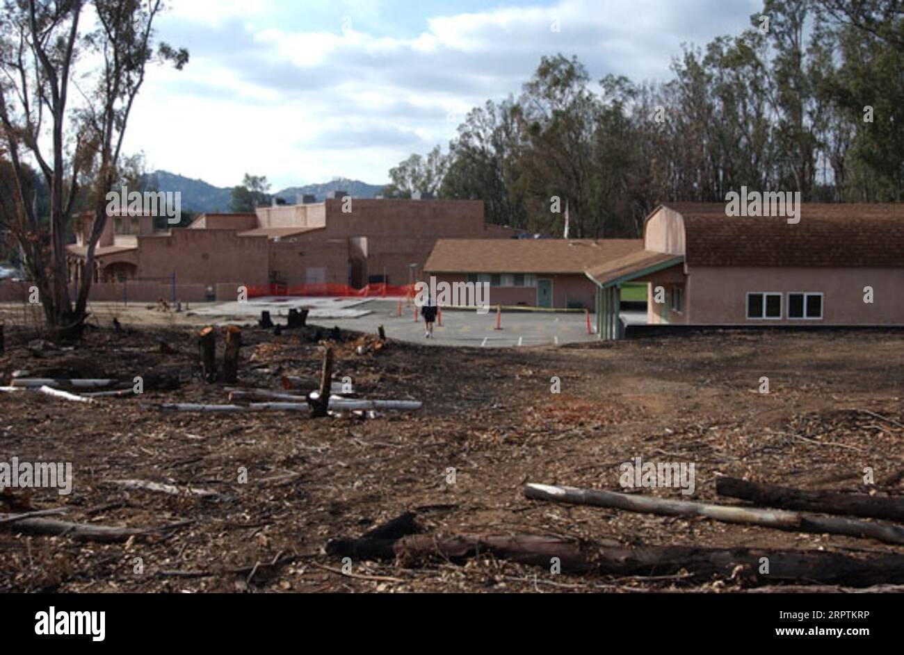 Damage wrought on land of the Barona Reservation, near Lakeside ...