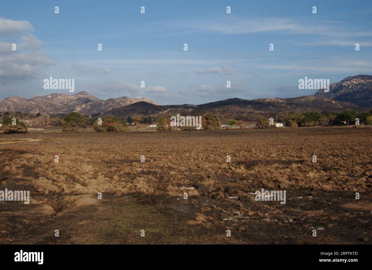 Broad view of the Barona Reservation area, near Lakeside California ...