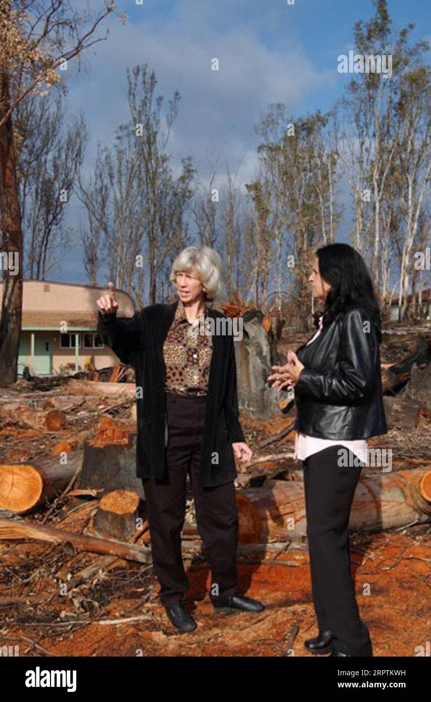 Visit of Secretary Gale Norton, left, to the Barona Reservation, home ...