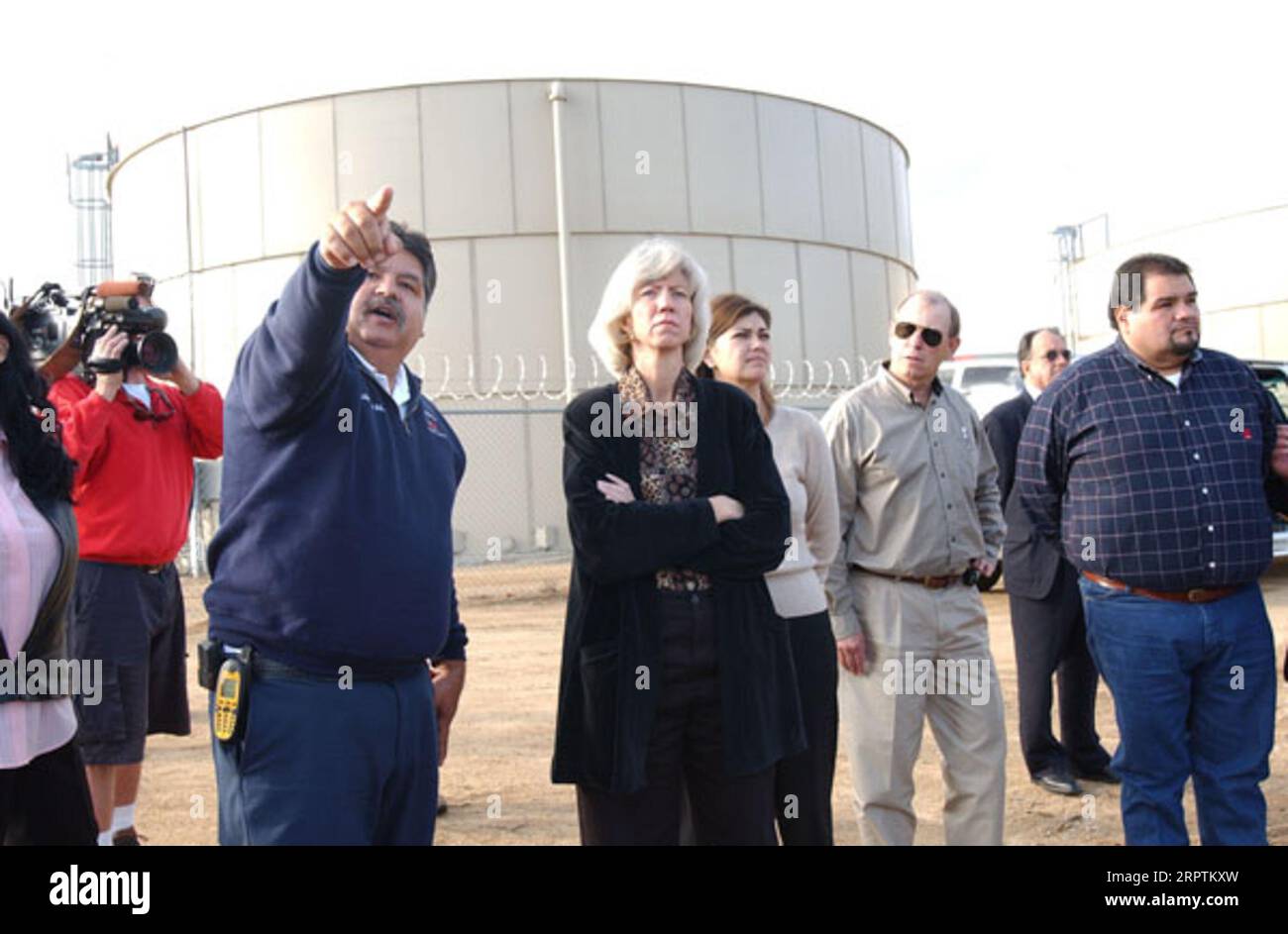 Visit of Secretary Gale Norton, center, to the Barona Reservation, home ...