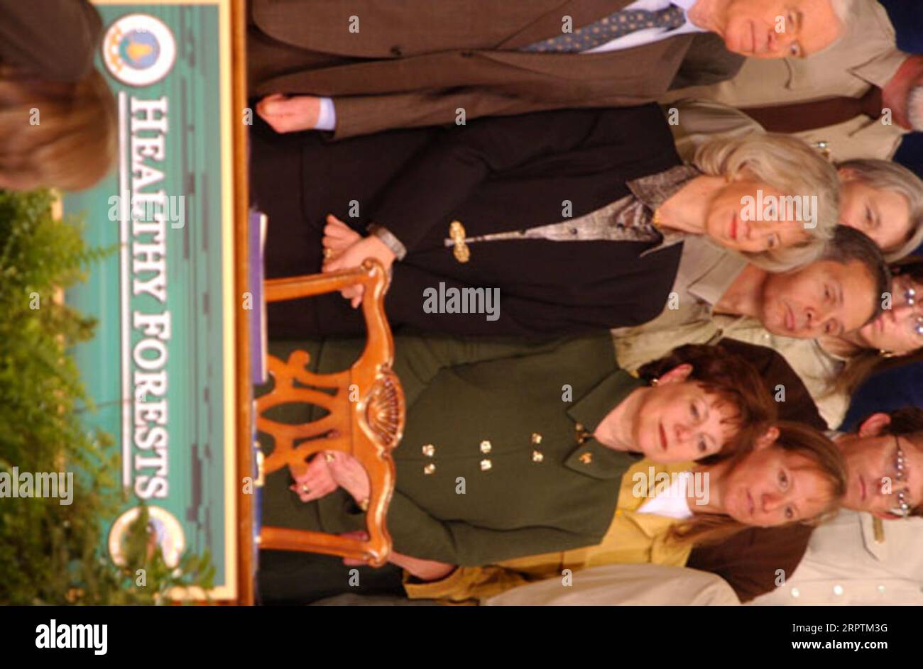 Mississippi Senator Thad Cochran, Interior Secretary Gale Norton, and ...